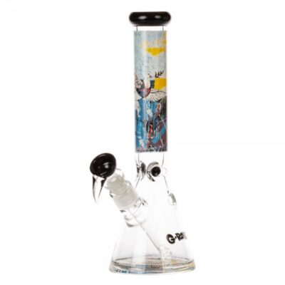 G-Rollz | Banksy’s Graffiti ‘Bulletproof Dove’ – Beaker Bong White H ...